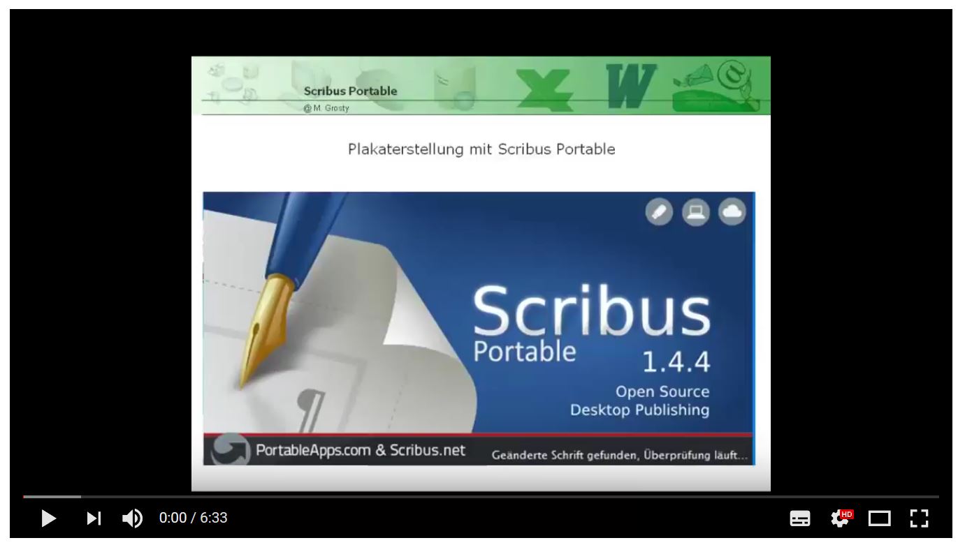 Scribus Portable – Software zur schnellen Erstellung eines Plakates ...